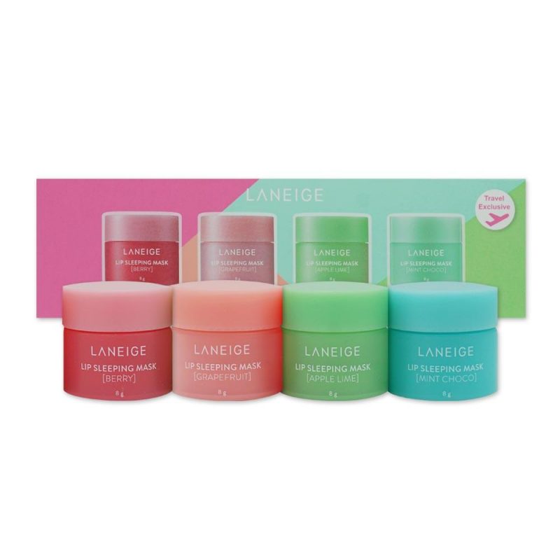 Laneige lip sleeping mask mini kit - 4 mini packs 8g each - kokoshop.pk